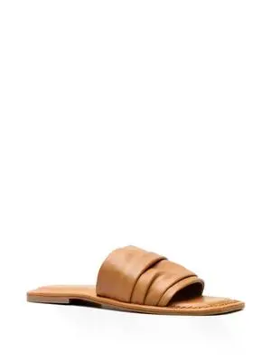 Free People Evelyn Ruched Leather Sandals