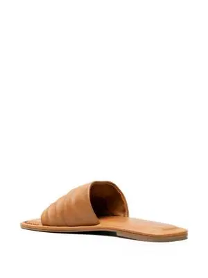 Free People Evelyn Ruched Leather Sandals