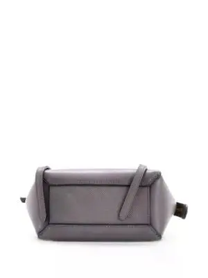Celine Belt Bag Textured Leather Pico Shoulder Bag - Grey