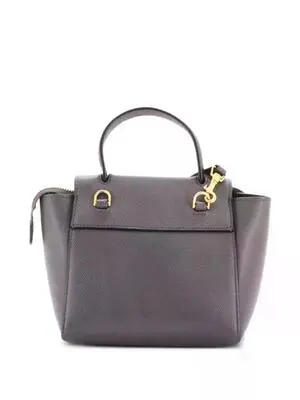 Celine Belt Bag Textured Leather Pico Shoulder Bag - Grey