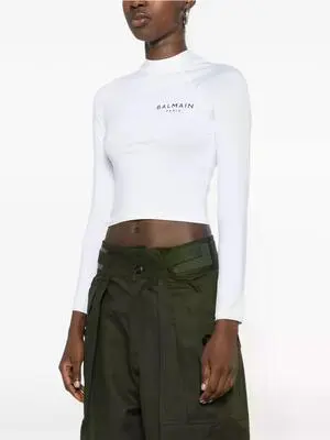 Balmain Cropped Performance Tops For Women