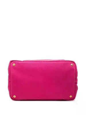 Prada 2013-2026 Canvas Canapa Logo Tote Satchel