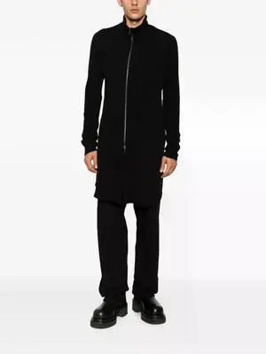 LEON EMANUEL BLANCK Waffle-knit Zip-up Coat