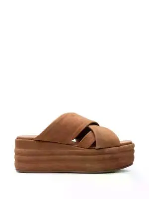Free People Wanderbay Crossover-strap Platform Sandals