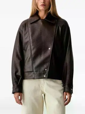 TWINSET Textured Press-stud Jacket - Brown