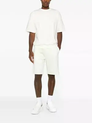 Karl Lagerfeld Logo-embroidered Ribbed-trim T-shirt