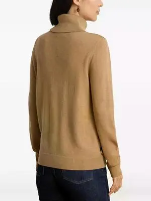 Ralph Lauren Belt-print Roll-neck Sweater