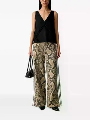 Adidas Snake-print Denim Loose Pants