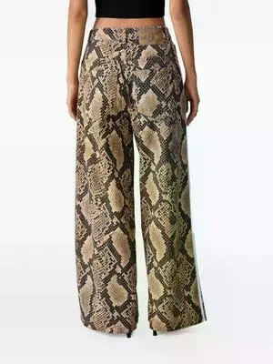 Adidas Snake-print Denim Loose Pants