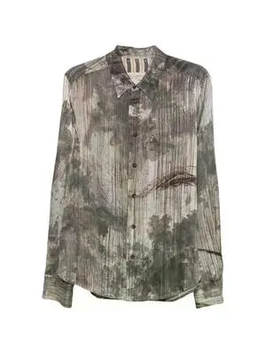 ZIGGY CHEN Graphic-print Button-down Shirt