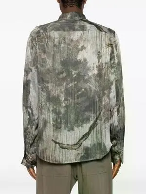 ZIGGY CHEN Graphic-print Button-down Shirt