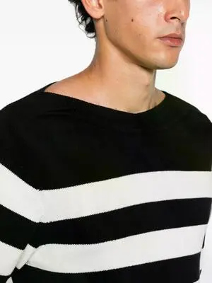 KIKO KOSTADINOV Horizontal-stripe Boat-neck Sweater