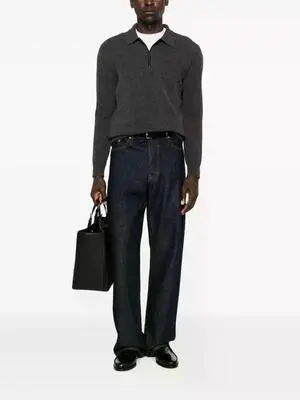 Canali Zip-fastening Polo Sweater