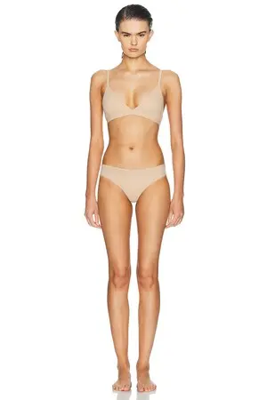 SKIMS Fits Everybody Triangle Bralette - Clay