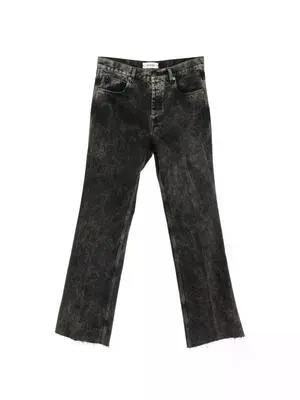 SPINA Acid Wash Flared Jeans