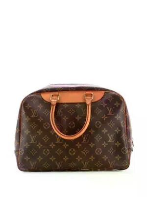 LOUIS VUITTON Deauville Monogram Canvas Handbag - Brown
