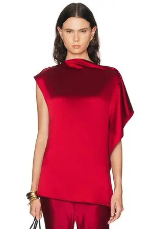 Sportmax Lana Silk Blouse - Ruby