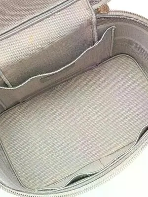 Dior 2020-2026 Canvas Cannage Diortravel Case Vanity Bag - Grey