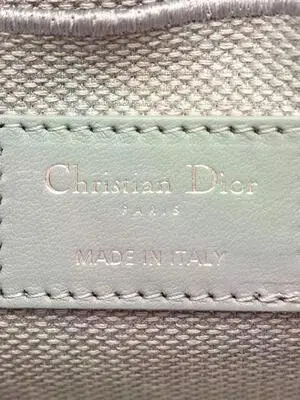 Dior 2020-2026 Canvas Cannage Diortravel Case Vanity Bag - Grey
