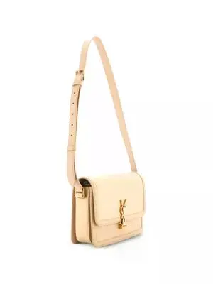 Saint Laurent Solferino Bag Leather Medium Shoulder Bag - Neutrals
