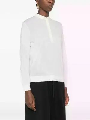TOTEME Button-placket Long-sleeve Sweater