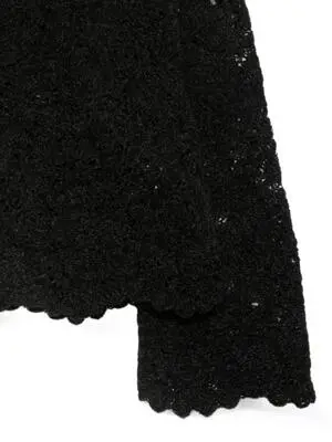 SEMICOUTURE Crochet Scalloped-edge Jumper