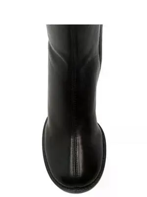 SERGIO ROSSI Round Toe Knee-high Boots