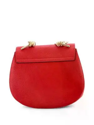 Chloé Drew Leather Small Crossbody Bag - Red