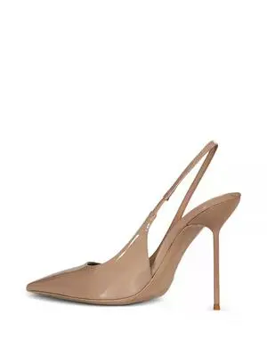 Paris Texas Lidia Patent Leather Slingback Pumps - Neutrals