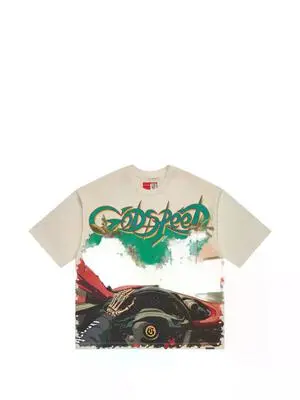 GODSPEED Powersteering Graphic-print T-shirt - Neutrals
