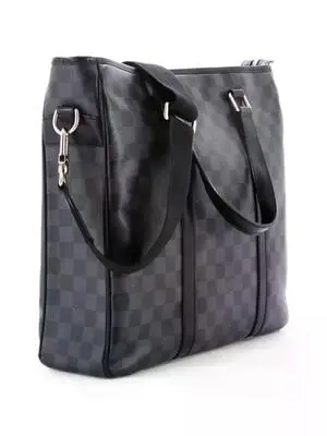 LOUIS VUITTON Tadao Handbag Damier Graphite Pm Tote Bag - Black