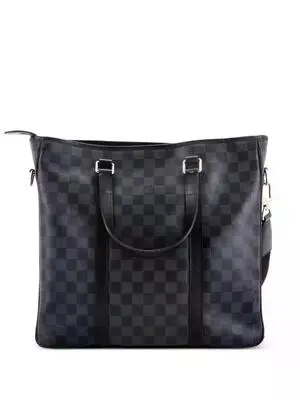 LOUIS VUITTON Tadao Handbag Damier Graphite Pm Tote Bag - Black