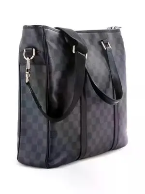LOUIS VUITTON Tadao Handbag Damier Graphite Pm Tote Bag - Black