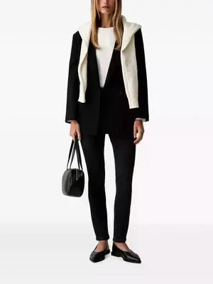 TWINSET Lace-trim Ribbed Sweater - White