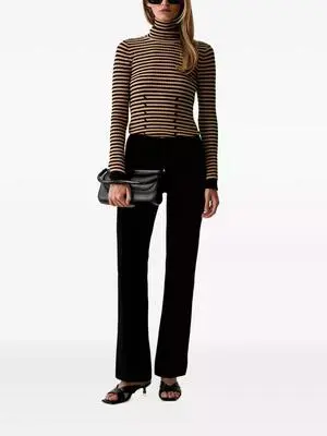 TWINSET Striped Rib-knit Sweater