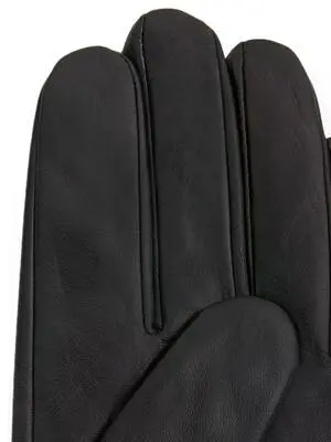 Karl Lagerfeld Logo-plaque Leather Gloves