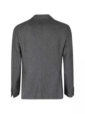 L.B.M. Herringbone Blazer - Grey