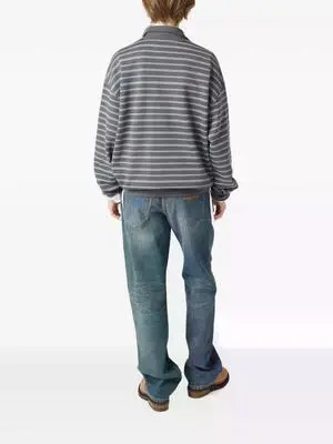 Miu Miu Striped Cotton Fleece Jacket