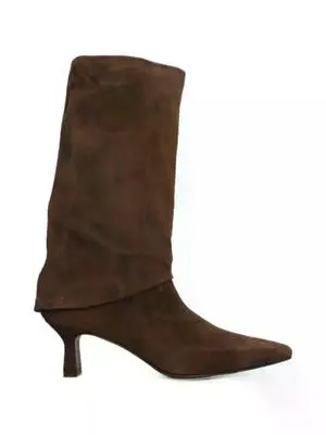THE SELLER Pointed-toe Suede Boots - Brown