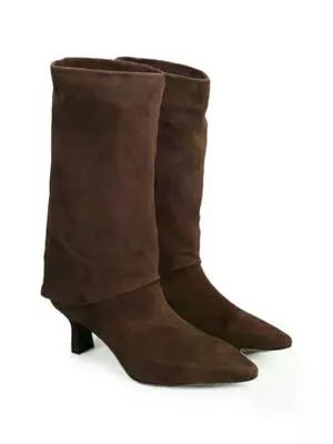 THE SELLER Pointed-toe Suede Boots
