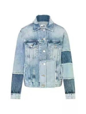 Moschino Patchwork Denim Jacket - Blue