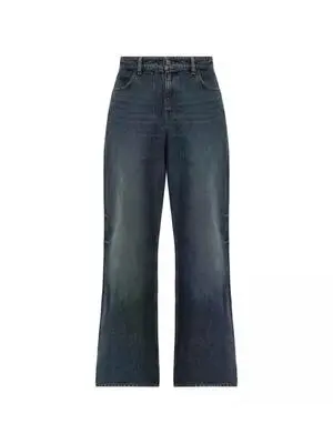 COURREGES Denim Hammer Baggy Pants - Blue