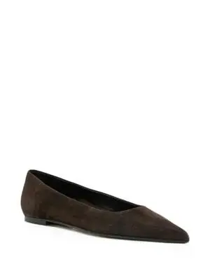 AeydĒ Cassy Pointed-toe Pumps - Brown