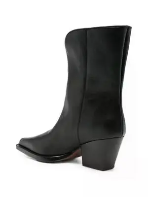 Paris Texas Pointed-toe Leather Ankle Boots