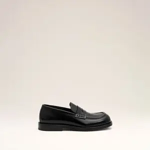 AMI Paris Cow Leather Loafers With Decorative Studs