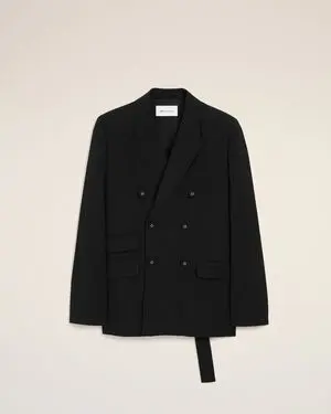 AMI Paris Double Breasted Wool Blazer