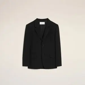 AMI Paris Single Breasted Straight-fit Wool Blazer