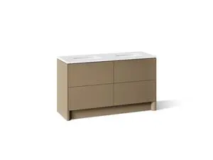 KOHLER Statement 60" Bathroom Vanity Set With Sinks And Quartz Top - One-color
