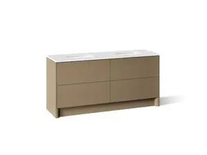 KOHLER Statement 72" Bathroom Vanity Set With Sinks And Quartz Top - One-color