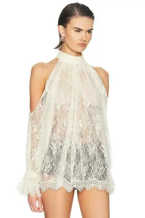 Hemant & Nandita Cold Shoulder Top